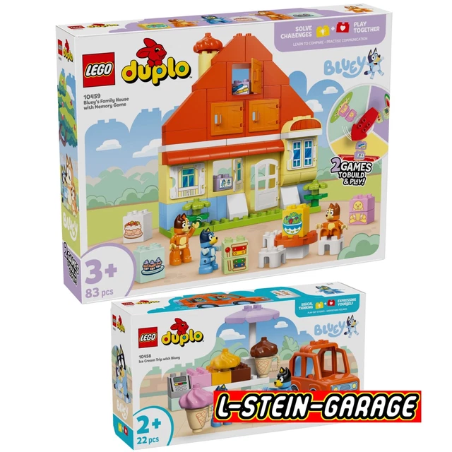 LEGO® DUPLO BLUEY 10458, 10459 Bluey 2 Set`s NEU & OVP EUR 84,99 ...