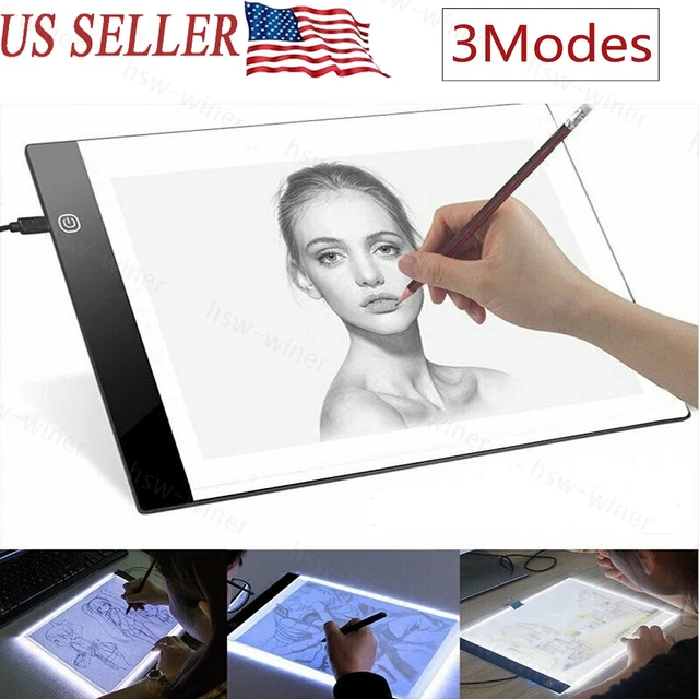 A4 LED DRAWING Tracing Table Display Light Box Pad Artist Stencil Board ...
