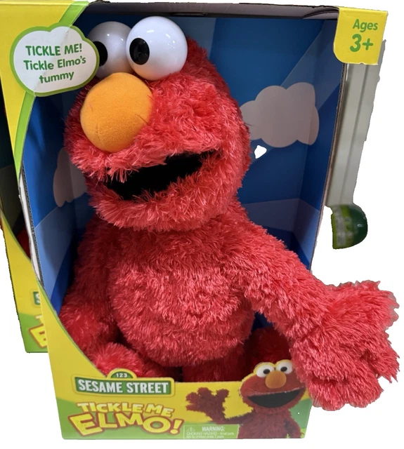 TICKLE ME ELMO Plush Toy Talking Laughing Over 20 Sounds Sesame Street ...