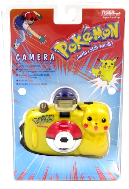 VINTAGE TIGER POKEMON Pikachu 35mm Flash Camera 1999 NEW SEALED $149.95 ...