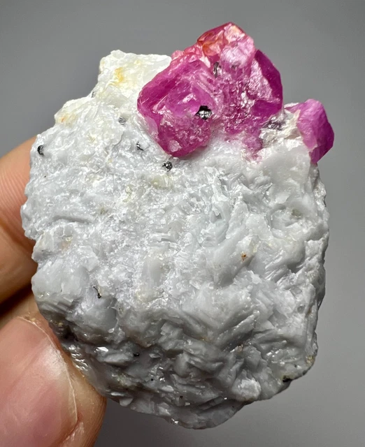 WELL TERMINATED AMAZING Natural Ruby Crystals On Matrix. Jagdalek, AFG ...