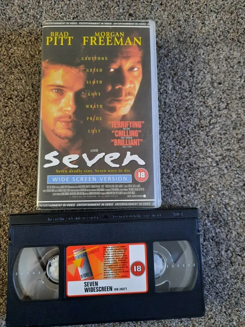SEVEN (VHS, 1996) Wide Screen Version Brad Pitt Mogan Freeman £0.99 ...