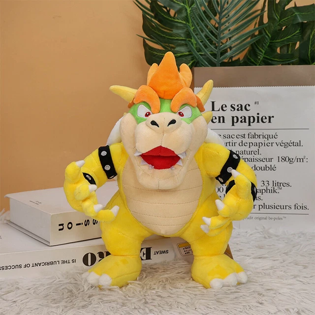 12& SUPER MARIO Bros Large Standing Bowser Plush Toys Stuffed Doll Kid ...
