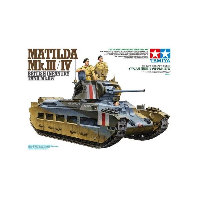MODELL PANZER MATILDA Mk. III/IV Britisch Infanterie TAMIYA 35300 1:3 5 ...