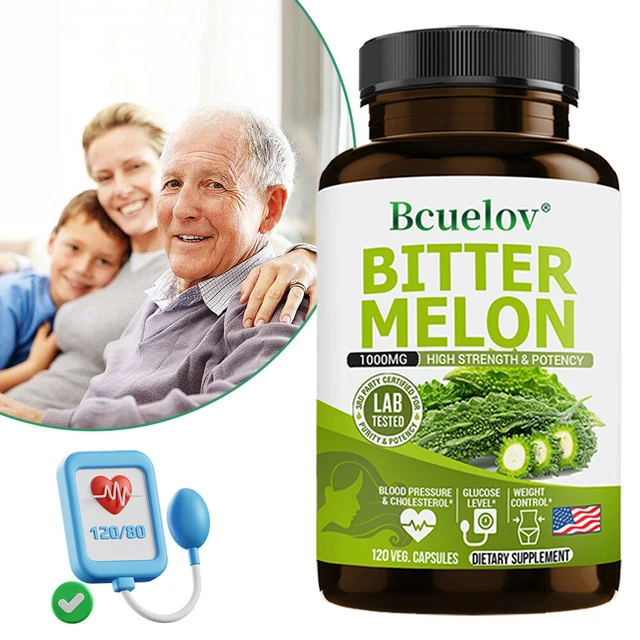 BITTER MELON COMPLEX 1000mg -Reduces Blood Sugar, Weight Loss, Enhances ...