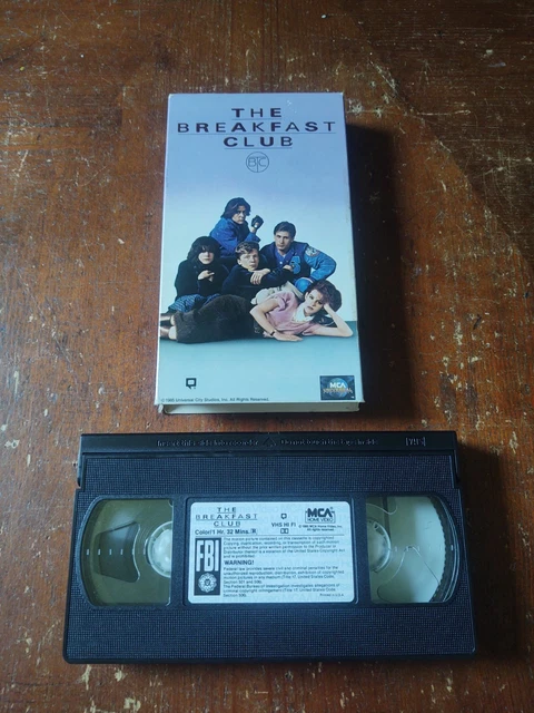 BREAKFAST CLUB (VHS Tape, 1985) Molly Ringwald, Emilio Estevez 80s ...