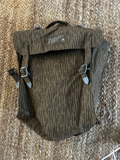 VINTAGE EAST GERMAN Military Rain Camo Strichtarn Backpack Sturmgepäck ...