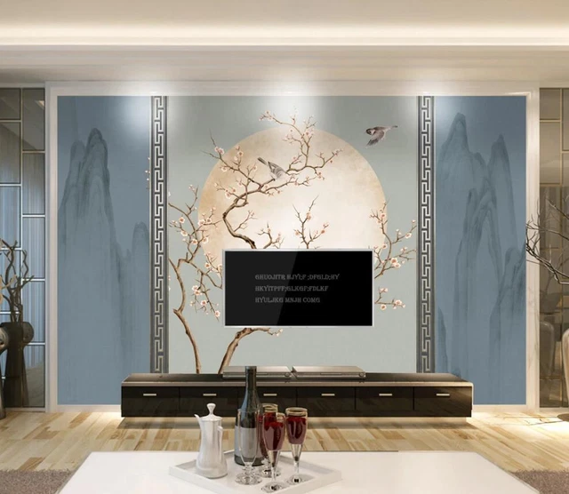 3D MOON TREE Bird 51068NA Wallpaper Wall Murals Removable Wallpaper Fay ...