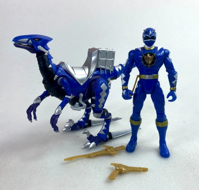 BLUE RAPTOR RIDER Power Rangers Dino Thunder Figure Complete Bandai ...