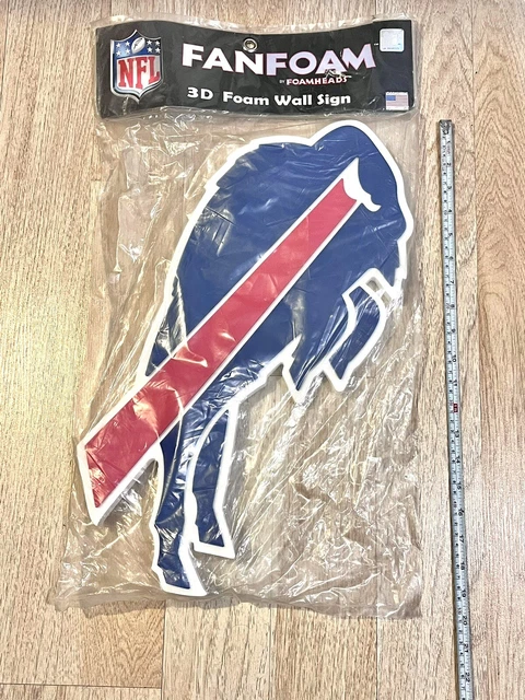 BUFFALO BILLS 3D Fan Foam Logo Wall Sign NEW NFL Foam Heads $29.99 ...
