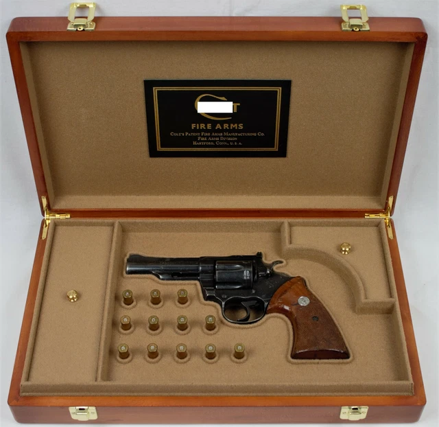 PISTOL GUN PRESENTATION CUSTOM DISPLAY CASE BOX for COLT TROOPER Mk III ...