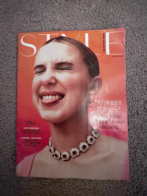 SUNDAY TIMES STYLE Magazine 27/8/23 27th August 2023 Millie Bobby Brown ...