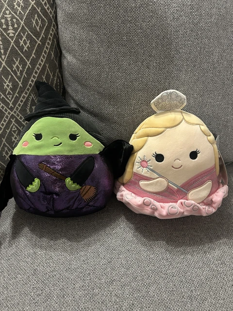 SQUISHMALLOWS 8& WICKED Glinda Upland & Elphaba Pair Soft Plush Toy New ...