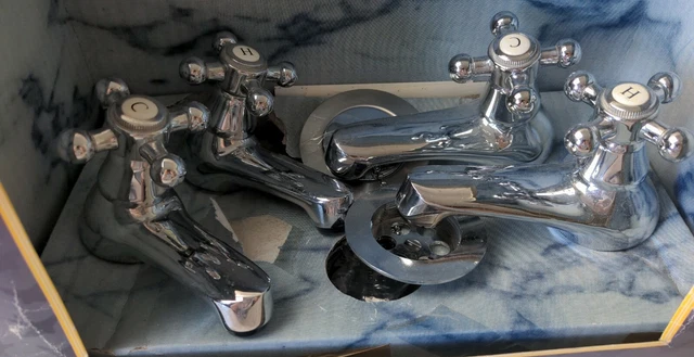 HOWARD BIRD TRADITIONAL Chrome Basin Taps Imperial Collection £55.99 ...