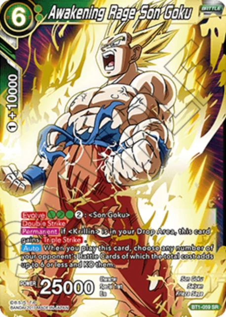 DRAGON BALL SUPER Awakening Rage Son Goku BT1-059 (SR) $12.00 - PicClick AU