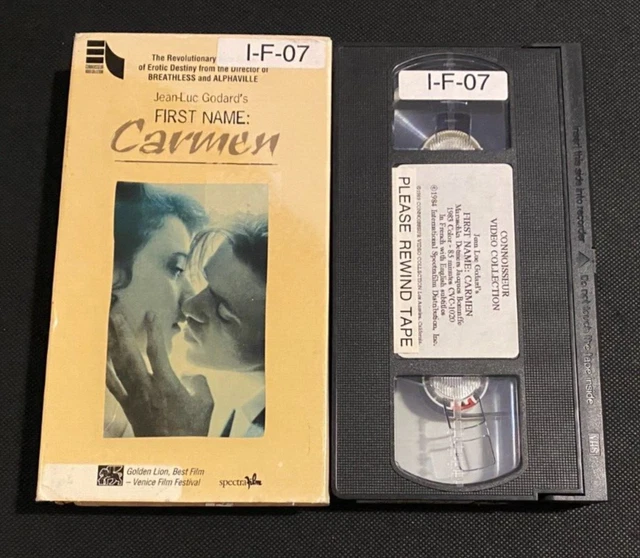 VHS TAPE FIRST Name: Carmen Jean-Luc Godard french film with english ...