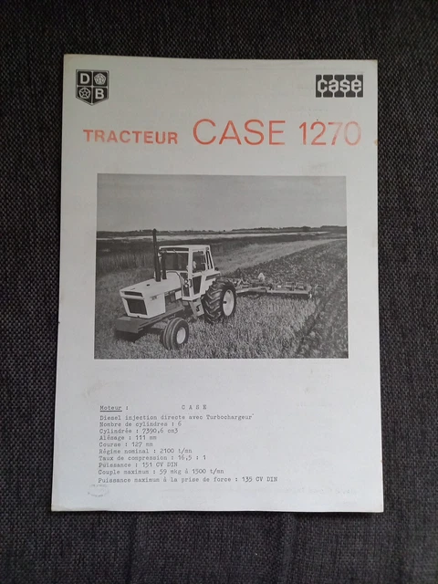 PROSPECTUS BROCHURE TRACTEUR david brown case publicité renault ford EUR 4,99 - PicClick FR