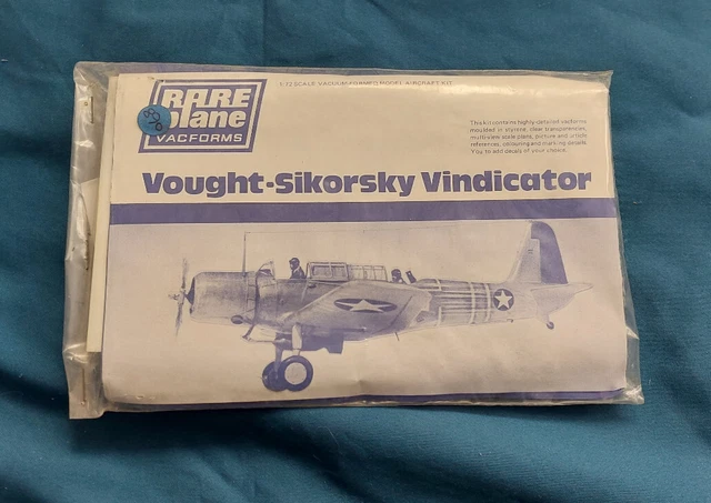RARE VINTAGE VOUGHT-SIKORSKY Vindicator Rare Planes Vacform 1/72 Model ...