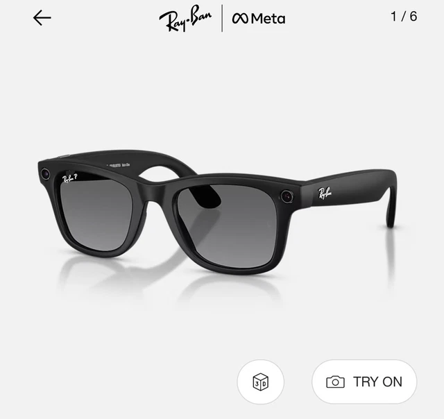 RAY-BAN META GEN 2 Wayfarer Smart Glasses Grey Polarized Gradient ...