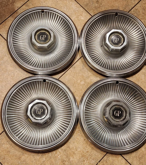 VINTAGE PONTIAC GRAND PRIX Wheel Cover Hubcaps OEM SET $20.00 - PicClick