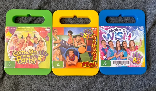 HI5 3 DVDS Bundle Australian tv Make a Wish Playing Cool Come On Party ...