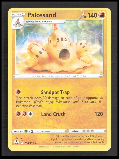 PALOSSAND 100/195 UNCOMMON SWSH12: Silver Tempest Pokemon tcg Card CB-1 ...