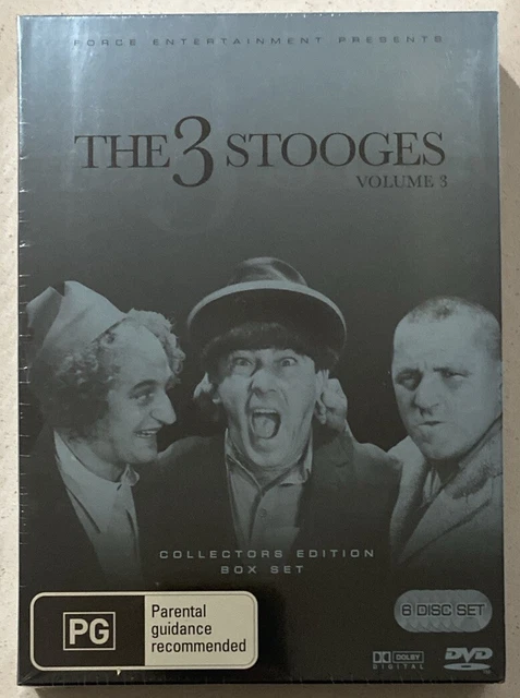 THE 3 STOOGES volume 3 6 disc set DVD Region 4 Collectors Edition Box ...
