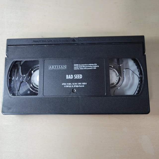 BAD SEED VHS Tape Luke Wilson Thriller Psychological Movie Retro ...