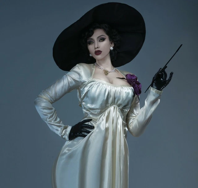 LADY DIMITRESCU COSPLAY Costume Alcina Dimitrescu Soft Dress Evil ...