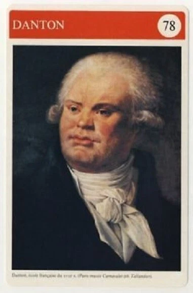 FICHE DANTON REVOLUTION Roi Louis Xvi France Annees 60/70 £4.26 ...