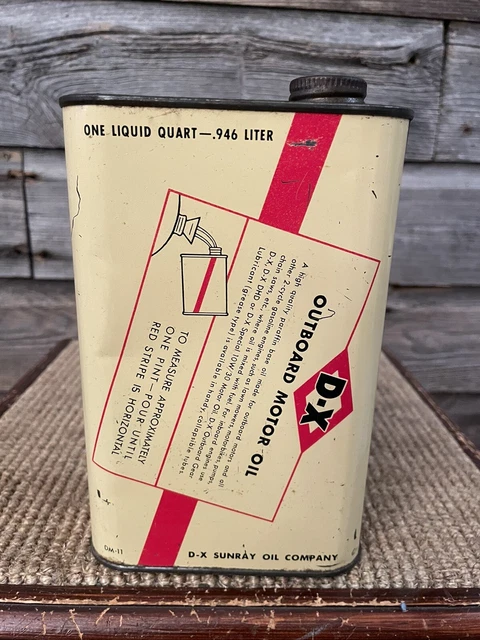 VINTAGE DX OUTBOARD Motor Oil Can $145.00 - PicClick CA