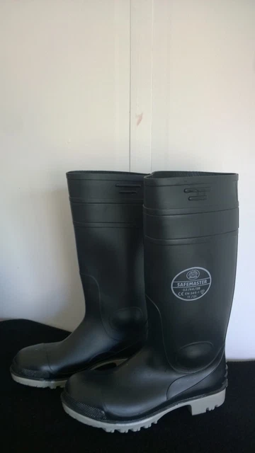 WELLINGTON BOOTS BATA safemaster Safety wellies Sizes 7-8-9-10-11 good ...