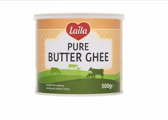 LAILA PURE BUTTER Ghee 500g Expiry 04/2026 £9.70 - PicClick UK