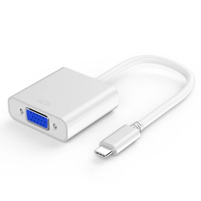 6X(USB ADAPTATEUR C Vers Vga, Adaptateur de Type C Vers Vga Compatible ...
