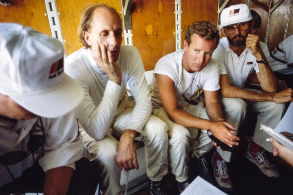 HANS-JOACHIM STUCK AND Hurley Haywood IMSA 1989 Old Motor Racing Photo ...