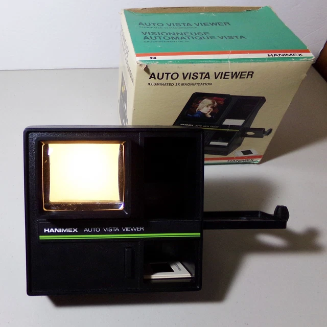 VINTAGE HANIMEX AUTO vista 35mm slides viewer battery operated in ...