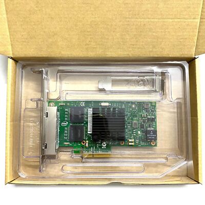 INTEL I350-T4V2 I350-T4 PCIe x4 Ethernet Adapter NIC Network Quad Ports ...