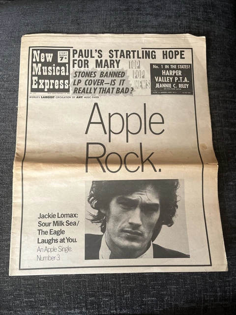 NME MAGAZINE 14 Sep 1968 Rolling Stones ‘LP ban’ Beatles Status Quo see ...