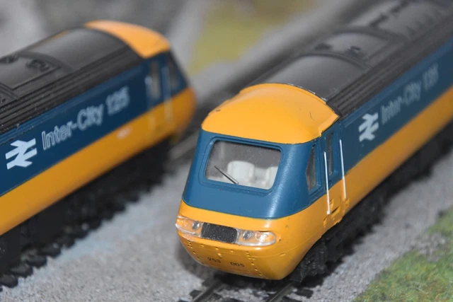 HORNBY INTERCITY 125 HST Power Car + Dummy 43010 43011 BR Blue 253005 ...