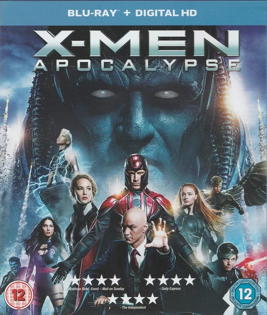 X-MEN: APOCALYPSE BLU-RAY 2016 James McAvoy/Michael Fassbender/Jennifer Lawrence EUR 8,76 ...
