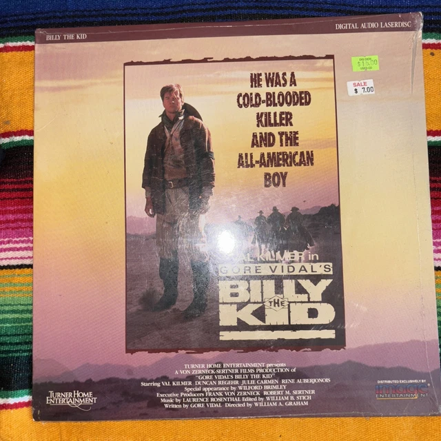 BILLY THE KID by Gore Vidal SEALED Laserdisc 1989 Val Kilmer £22.74 ...
