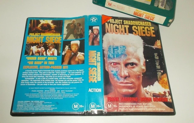 PROJECT SHADOWCHASER NIGHT Siege VHS Big box ex rental £19.07 - PicClick UK