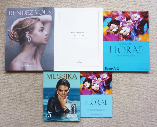 5 MAGAZINES ET Catalogues De Joaillerie Van Cleef & Arpels Omega ...