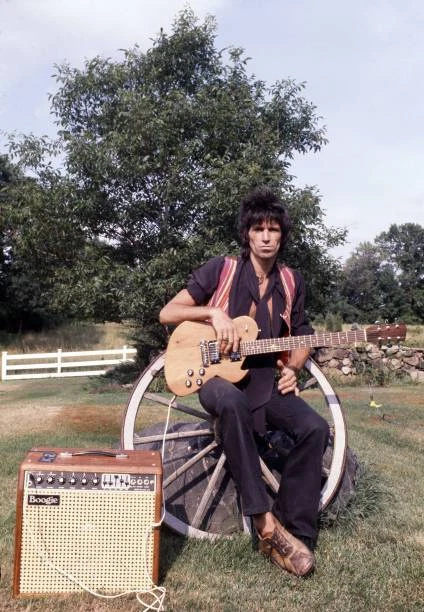 ROLLING STONES GUITARIST Keith Richards at his home in South Salem ...