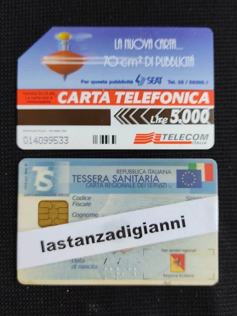 SCHEDA TELEFONICA LA NUOVA CARTA Telecom BASSA TIRATURA usata SE TI GIRA DI CAMB EUR 196,00 ...