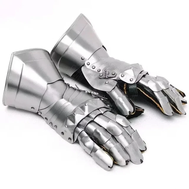 MEDIEVAL KNIGHT ARMOR Gloves Warrior Gauntlets Combat Gauntlet Metal ...