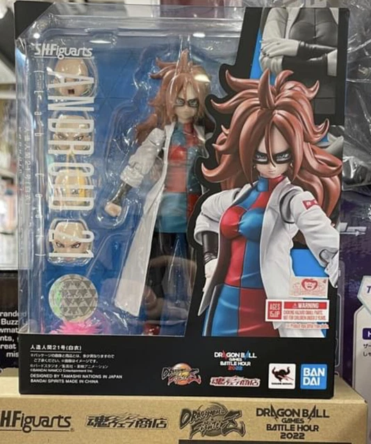 BANDAI S.H.FIGUARTS DRAGON Ball FighterZ Android 21 (Lab Coat) - Stock ...