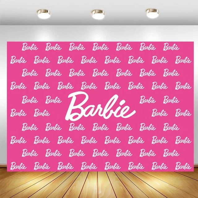 BARBIE BACKDROP PRINCESS Girls Birthday Party Photo Background Home ...