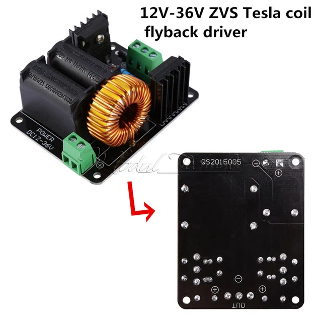 12V-36V ZVS TESLA Coil Flyback Driver/Marx Generator/Jacob's Ladder ...