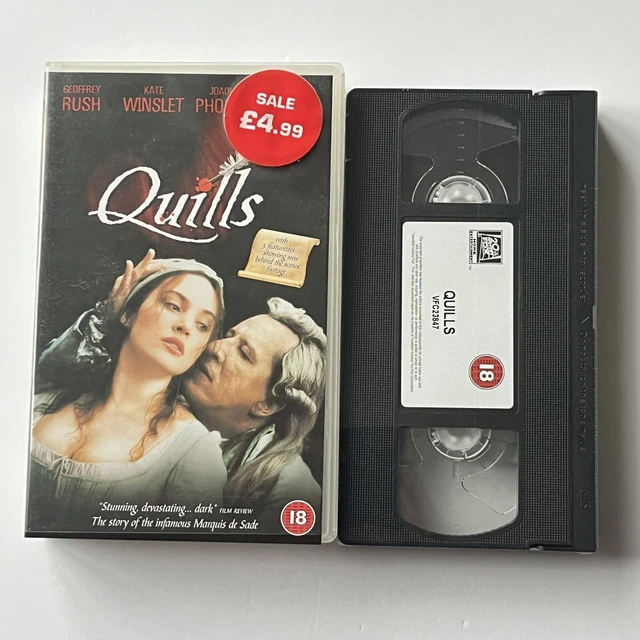 QUILLS (2000) NEW & Sealed VHS Kate Winslet - Geoffrey Rush - Joaquin ...
